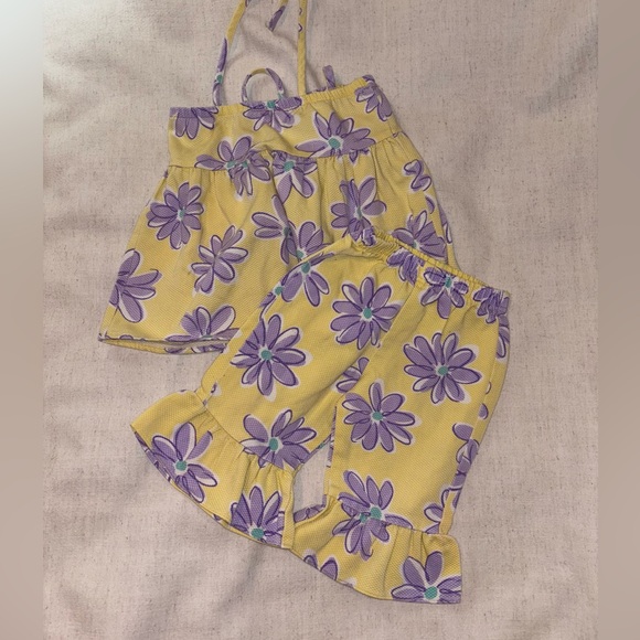 Kelly's Kids | Matching Sets | Kellys Kids Yellow And Purple Floral ...